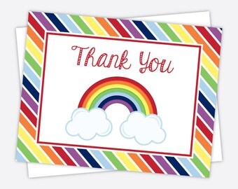 Popular items for rainbow thank you on Etsy