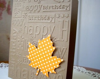 Popular items for fall birthday card on Etsy