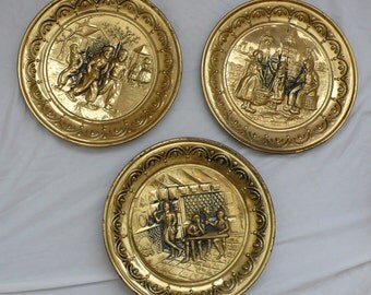 Popular items for vintage brass plate on Etsy