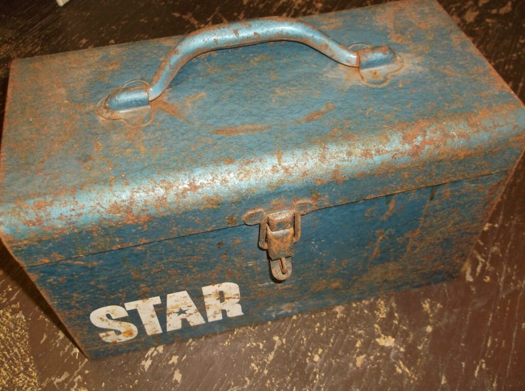 Vintage STAR Tool Box-Rustic Metal Boxes – Haute Juice