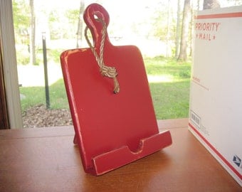 Distressed Red iPad Stand/Cookbook Holder/Cookbook Stand/Tablet Stand ...