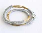 Contemporary crochet art jewelry accessories by Loulalalou