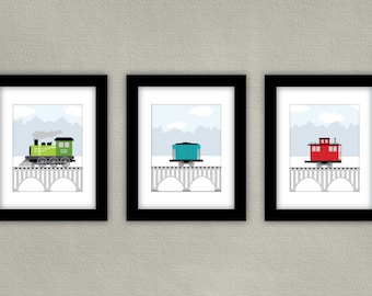 Nursery decor train | Etsy