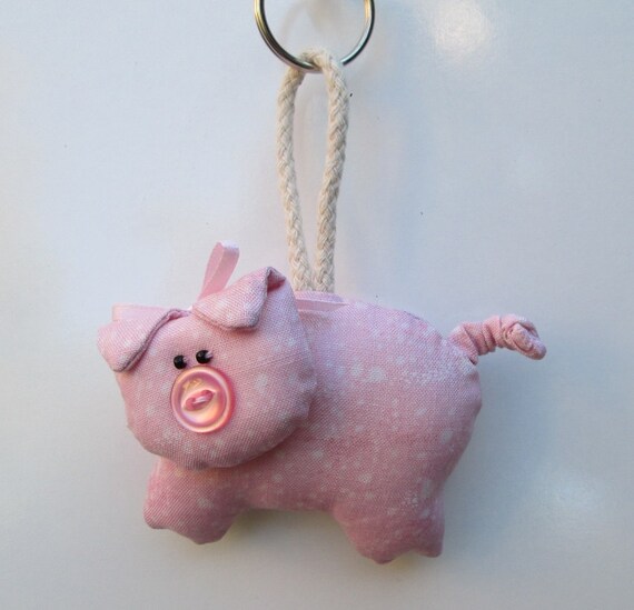 2 PATTERN OPTIONS Fabric Button-Nose Pig by AnimalsThatGoPlaces