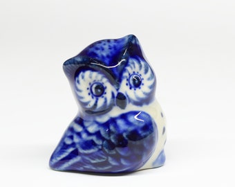 Painted ceramic owl | Etsy