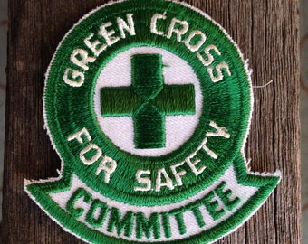 Green Cross for Safety Committee Patch