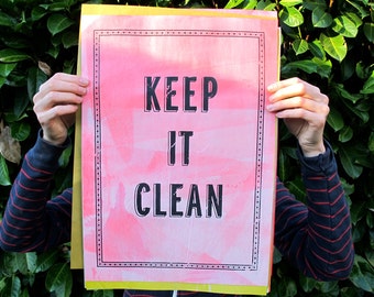 Clean up poster | Etsy