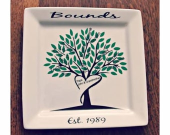 Popular items for family tree plates on Etsy