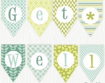 Popular items for get well banner on Etsy