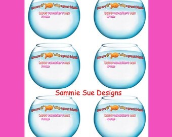 Popular items for fish bowl valentine on Etsy