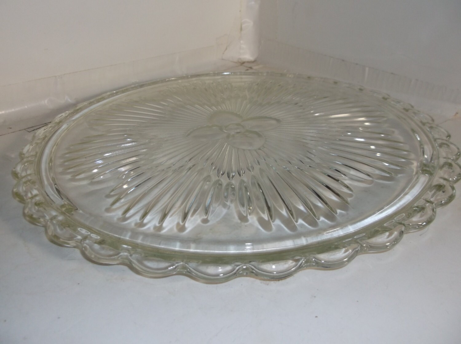 Vintage Clear Cake Plate – Haute Juice