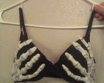 Unique skeleton bra related items | Etsy