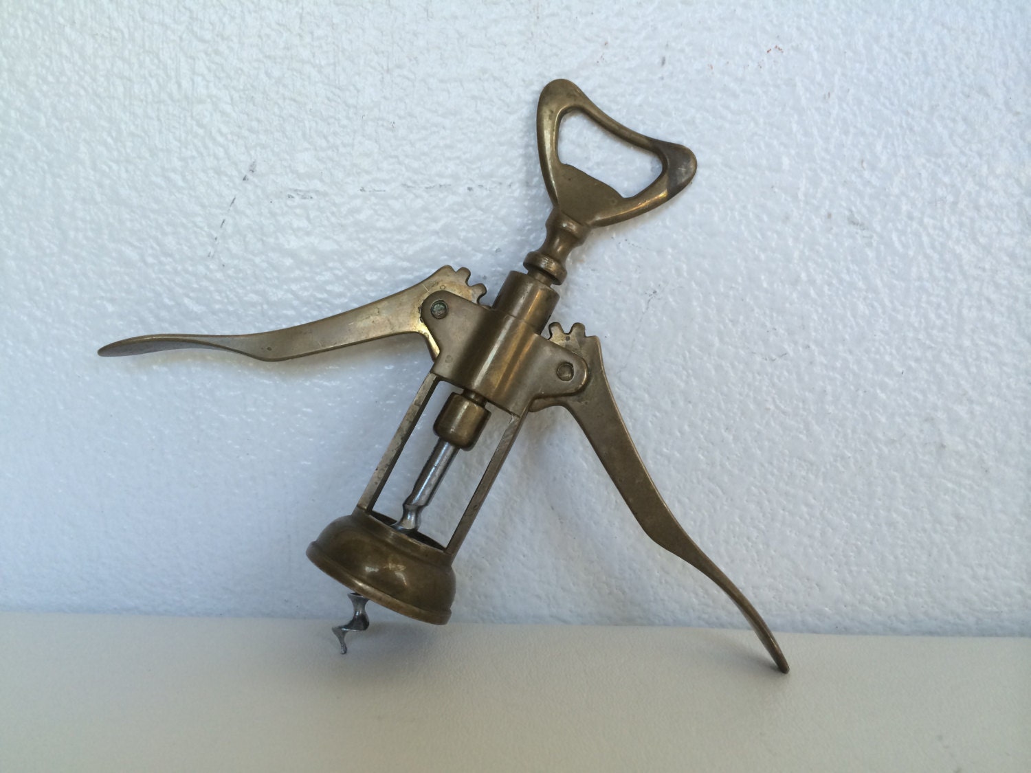 Vintage Brass Italian Lever Pull Corkscrew – Haute Juice