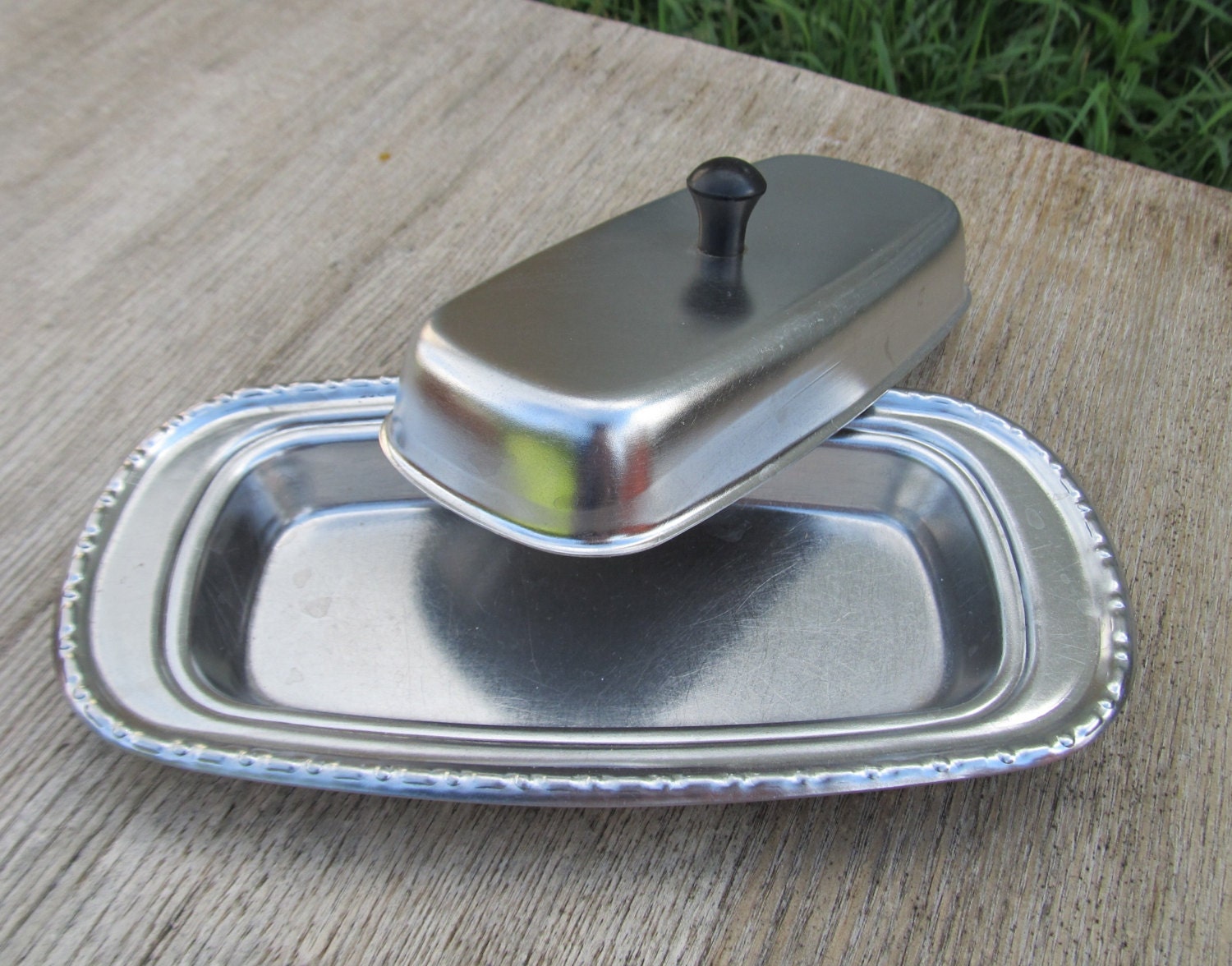 Vintage Silver Butter Dish, stainless steal storage dish – Haute Juice