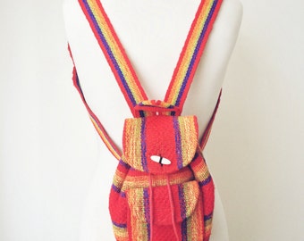 Serape Mini Backpack - Drug Rug Backpack - Sarape South West Bag
