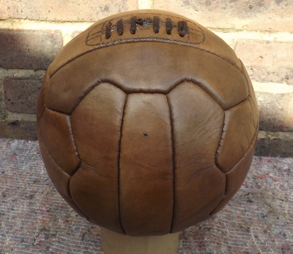 Vintage Style Old Fashioned Leather Football 12 Panel or 18