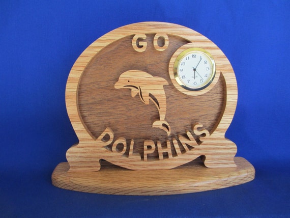 Miami Dolphins Desk Clock