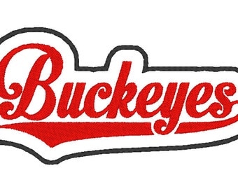 Buckeyes embroidery | Etsy