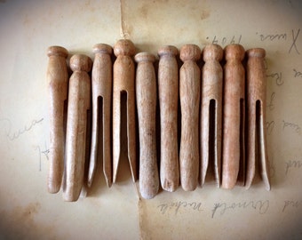 Popular items for old clothespins on Etsy