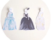 Items similar to marie antoinette / illustrated stickers on Etsy