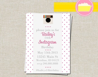 Instagram invitation | Etsy