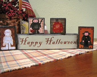 Popular items for halloween blocks on Etsy
