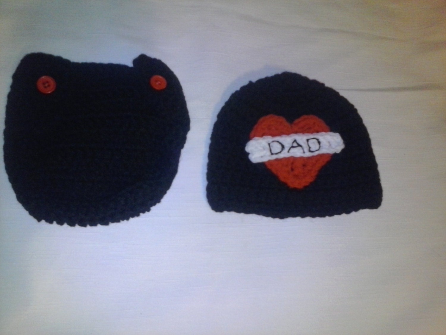 I LOVE DAD tattoo diaper set & photo prop