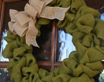 Popular items for lime green burlap on Etsy