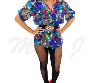 Retro/ Vintage "In Living Color" Blouse