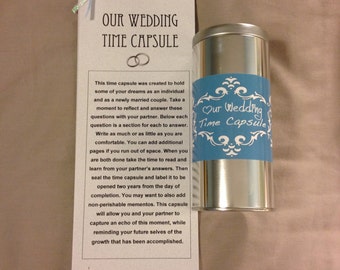 Popular items for wedding time capsule on Etsy