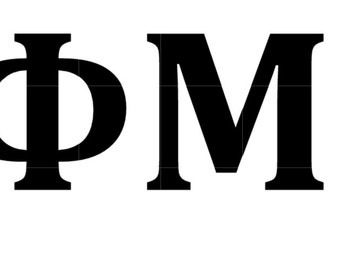 Phi Mu Vinyl Decal
