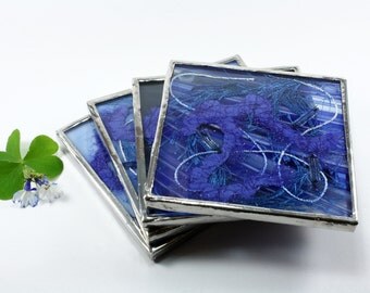 Popular items for Blue Coaster Set on Etsy