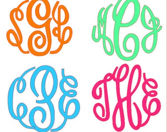 Master Circle Monogram Embroidery Font Instant Download | Ahoy Comics