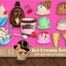 Ice Cream Treats Digital Clip Art Elements for Scrap-booking