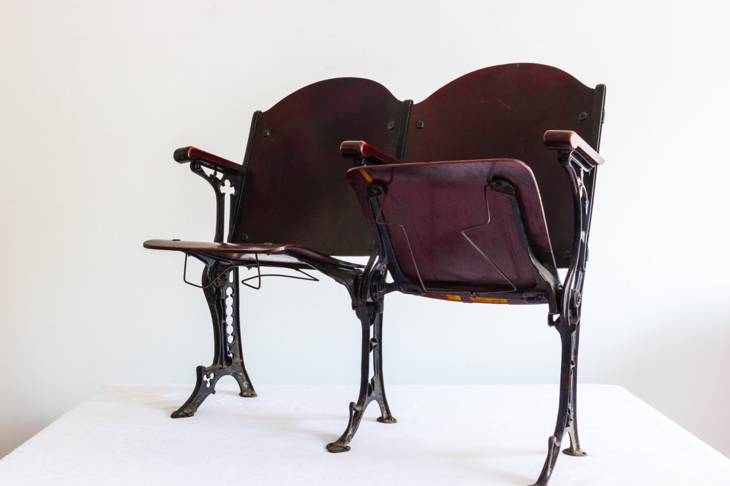 Stunning Old Opera House-Theater Chairs – Set of Two Chairs – Lift Up ...