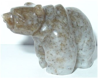 Carved jade bear | Etsy