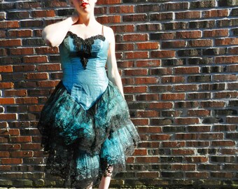 80s Party Dress Masquerade/Saloon Style sz m