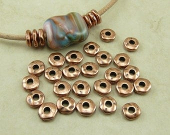 Large copper beads | Etsy