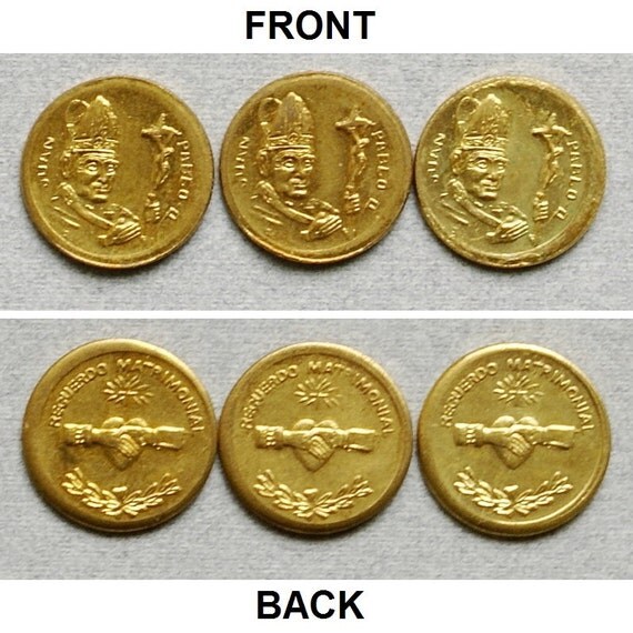 Arras Coin Recuerdo Matrimonial Token Catholic Wedding