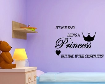 Princess wall decal | Etsy