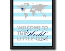 Popular items for world map print on Etsy