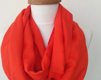 Popular items for bright orange scarf on Etsy