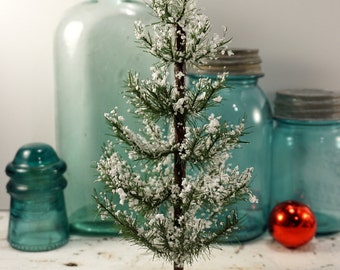 Feather Tree // Snow // Vintage Christmas // Farmhouse Christmas ...