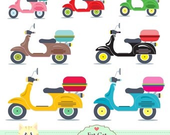 Motorcycle clip art | Etsy