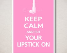 Unique put on lipstick related items | Etsy