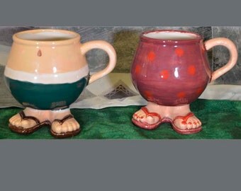Popular items for mug with feet on Etsy