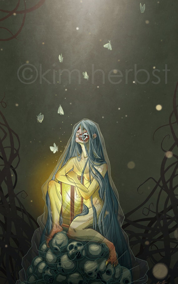 Hela of Helheim Norse Goddess of Death PRINT