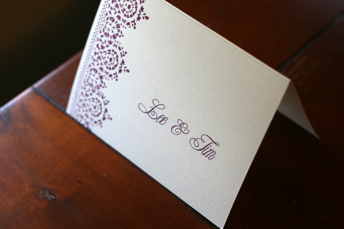 Vintage Lace Border Place Cards, Escort Cards, Dinner Reception ...
