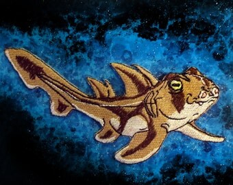 Arabian Ibex goat Iron on Patch by SpiderStitchesParlor on Etsy