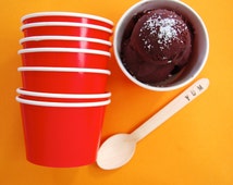 Popular items for red ice cream cup on Etsy